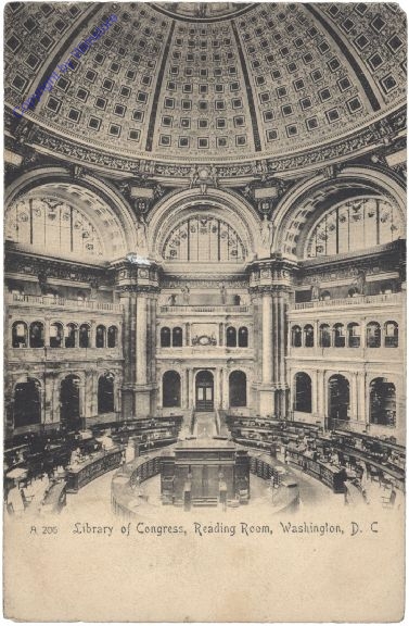 Washington, D.C.: Library of Congress, Reading Room - Numismatik ...