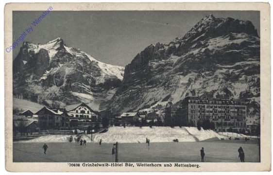 Grindelwald, Hotel-Bär, Wetterhorn und Mettenberg - Numismatik ...