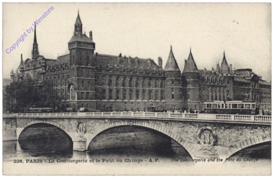 Paris, La Conciergerie et le Pont au Change - Numismatik & Schmuck Walkner