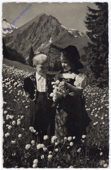 Trachtenkinder im Berner Oberland - Numismatik & Schmuck Walkner
