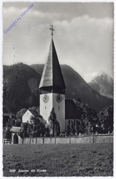 Saanen, die Kirche - Numismatik & Schmuck Walkner
