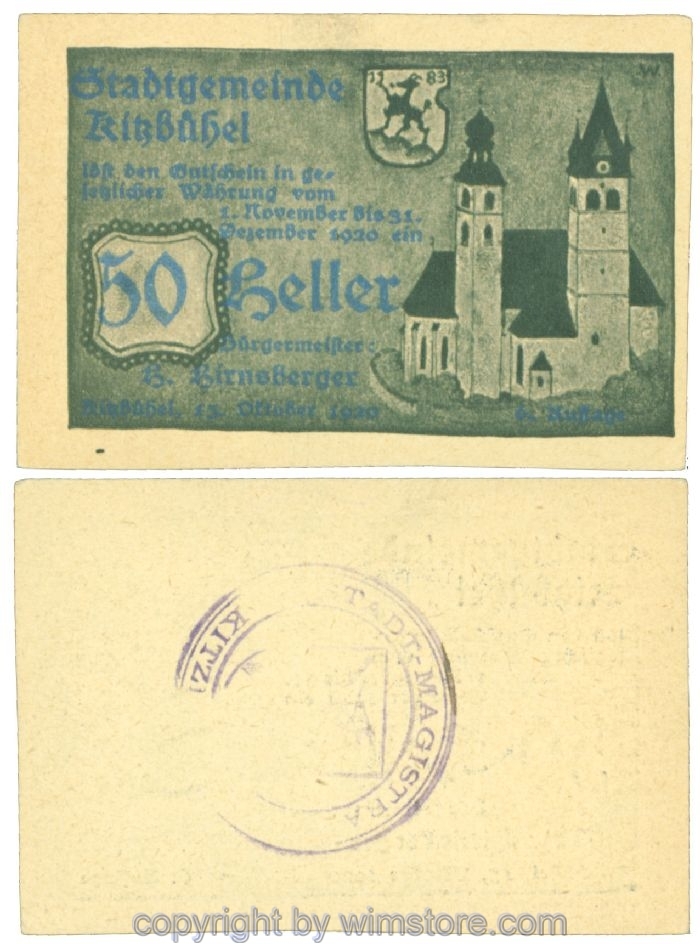 Kitzbühel, J00449IVh2, 50 Heller; 1 - Numismatik & Schmuck Walkner
